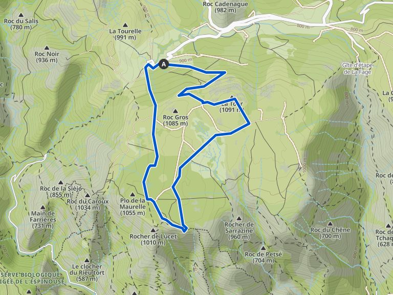 O cume do Carroux - rota de trilho em loop a partir de Douch - Parque ...